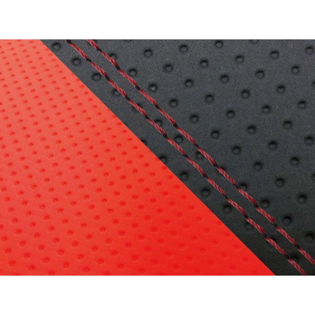 ●メーカー名：グロンドマン / Grondement●商品名：ダンク（AF74） 国産シートカバー 張替 エンボス黒＆エンボスレッド●仕様 赤ダブルステッチ・仕様：黒ダブルステッチはこちら・仕様：赤ステッチはこちら・仕様：透明ステッチはこち...