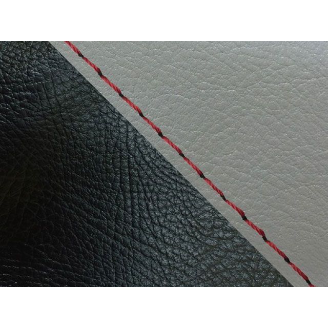 ●メーカー名：グロンドマン / Grondement●商品名：ダンク（AF74） 国産シートカバー 張替 ダークグレー＆黒●仕様：赤ステッチ・仕様：黒ステッチはこちら・仕様：黒ダブルステッチはこちら・仕様：赤ダブルステッチはこちら・仕様：透...