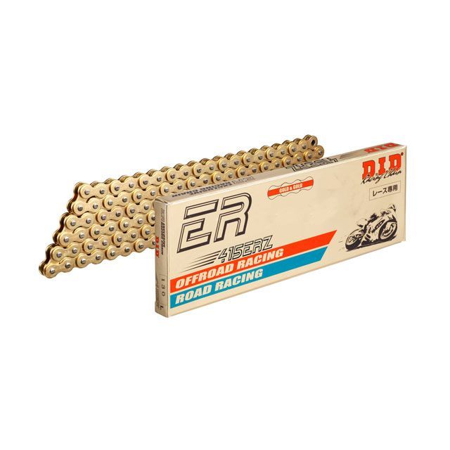 ●メーカー名：ディーアイディー / DID●商品名：レース専用チェーン 415ERZ G＆G クリップジョイントタイプ●リンク数：104L●JANコード：4525516453172商品の保証は、メーカー保証書の内容に準じます。●シリーズレー...