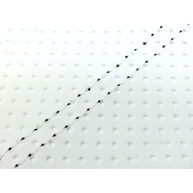●メーカー名：グロンドマン / Grondement●商品名：トピック（AF38） 国産シートカバー 張替 エンボスホワイト●仕様：透明ダブルステッチ・仕様：黄パイピングはこちら・仕様：黒ステッチはこちら・仕様：黒ダブルステッチはこちら・仕...