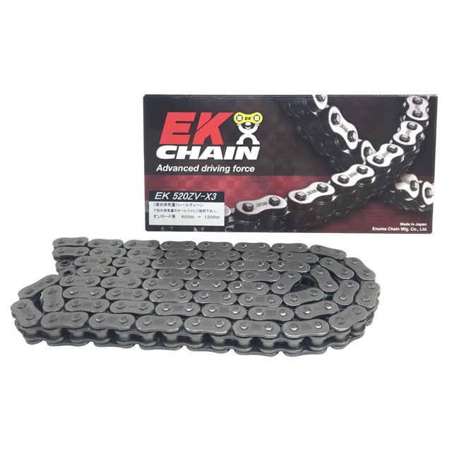●メーカー名：江沼チェーン / EKチェーン(イーケーチェーン)●商品名：NXリングチェーン 520ZV-X3 MLJ●カラー スチール リンク数 124L●メーカー品番：JAN_4571291826212●JANコード：457129182...