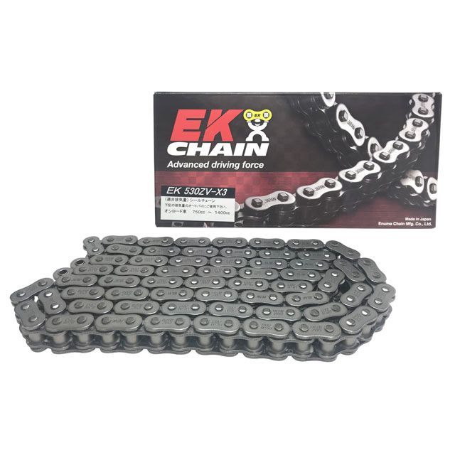 ●メーカー名：江沼チェーン / EKチェーン(イーケーチェーン)●商品名：NXリングチェーン 530ZV-X3 SLJ●リンク数 102L●メーカー品番：JAN_4571291811072●JANコード：4571291811072商品の保証...