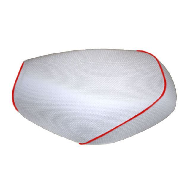 ●メーカー名：グロンドマン / Grondement●商品名：マグナ50（AC13） 国産シートカバー エンボスホワイト●タイプ 張替 ツートン生地 - 仕様 赤パイピング●メーカー品番：GH95HC280P40●JANコード：456249...