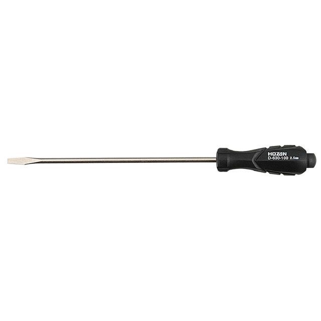 ●メーカー名：ホーザン / HOZAN●商品名：D-630-100 マイナスドライバー（-）2.5●メーカー品番：D-630-100●JANコード：4962772026366商品の保証は、メーカー保証書の内容に準じます。●仕様■先端サイズ（...