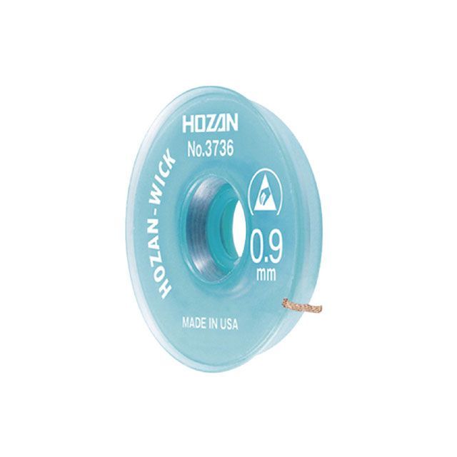 ●メーカー名：ホーザン / HOZAN●商品名：No.3736 ハンダ吸取線（0.9MM X 3M）●メーカー品番：No.3736●JANコード：4962772037362商品の保証は、メーカー保証書の内容に準じます。●仕様■線幅（mm）：...