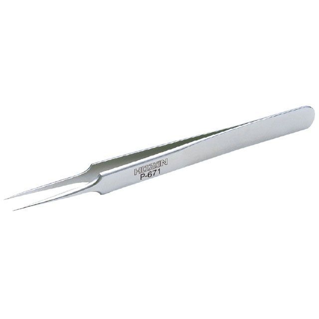 ●メーカー名：ホーザン / HOZAN●商品名：P-671 ピンセット●メーカー品番：P-671●JANコード：4962772066713商品の保証は、メーカー保証書の内容に準じます。素材ステンレス仕様■先端開き幅（mm）：6 ■重量（g）...