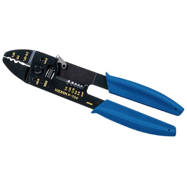 ●メーカー名：ホーザン / HOZAN●商品名：P-704 圧着工具●メーカー品番：P-704●JANコード：4962772067048商品の保証は、メーカー保証書の内容に準じます。仕様■圧着端子（mm2）Bスリー：1.25/2 ■圧着端子...