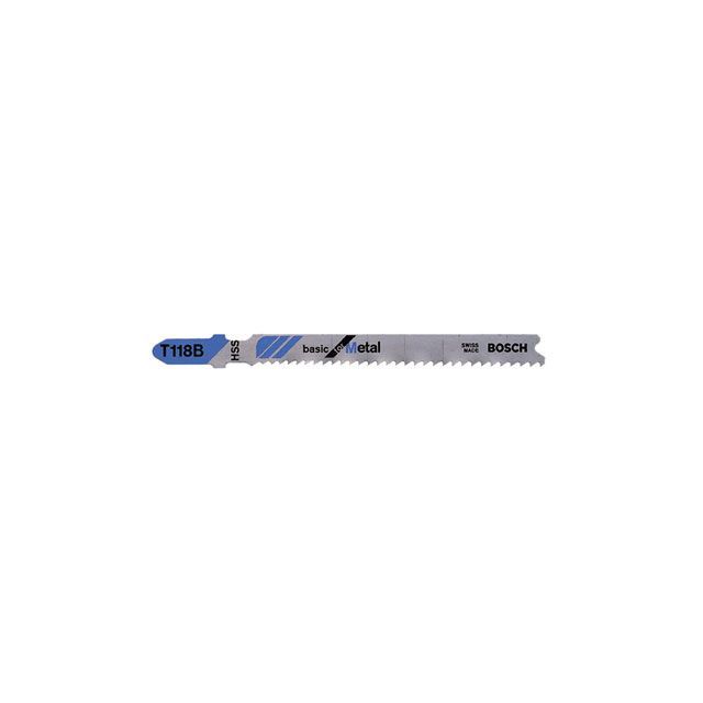 ●メーカー名：ボッシュ / BOSCH●商品名：T-118B/3 ジグソーブレード（3本）●メーカー品番：T-118B/3●JANコード：3165140007559商品の保証は、メーカー保証書の内容に準じます。入数3本素材ハイスサイズ全長（...