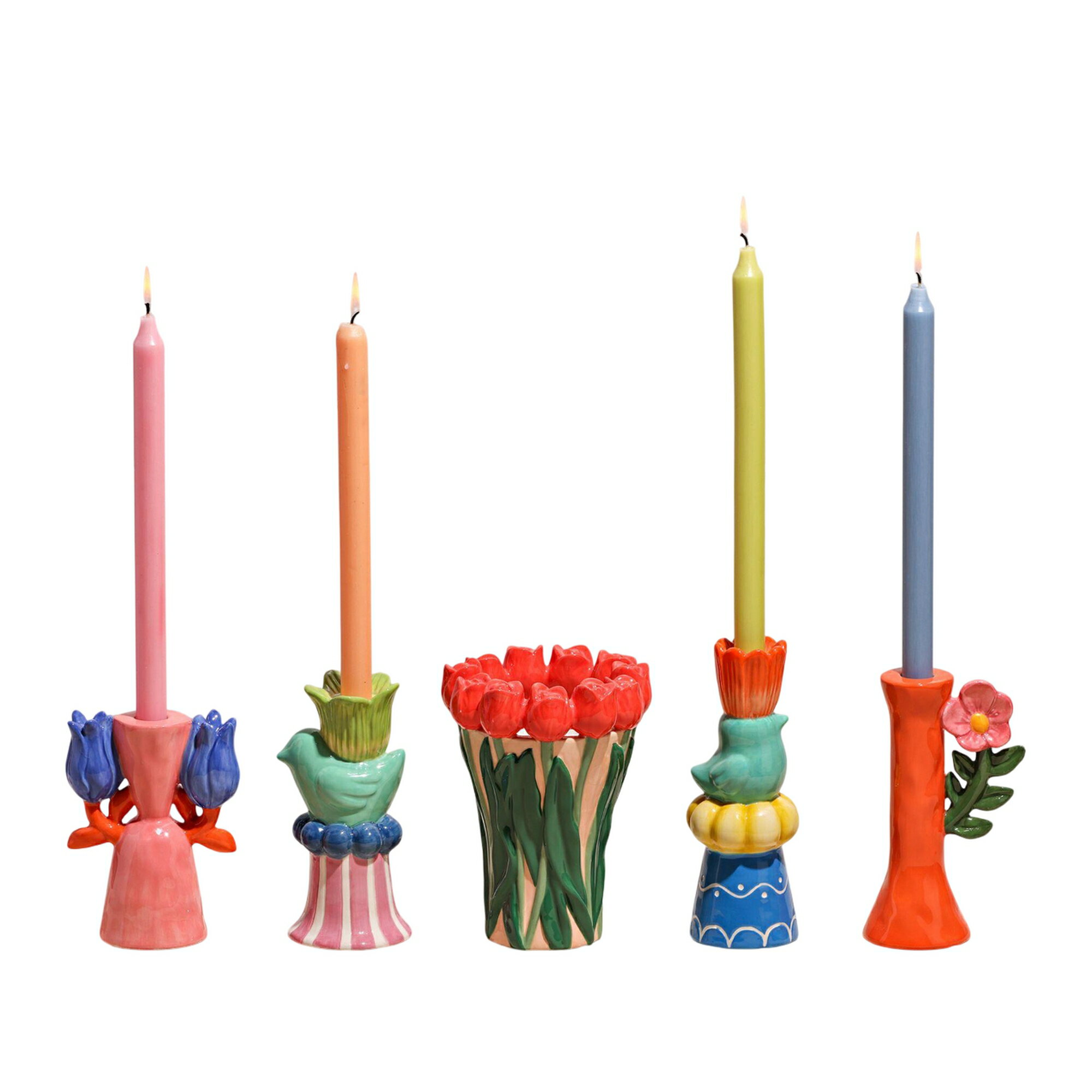 商品説明 ・ 100%セラミック。・ H: 213mm。・ L: 76mm。・ W: 76mm。・ デザイン: 鳥、フラワー。・ テーパーキャンドル向け。・ ※キャンドルは商品に含まれていません。・ 箱入り。カラー 01/02/2026 /...