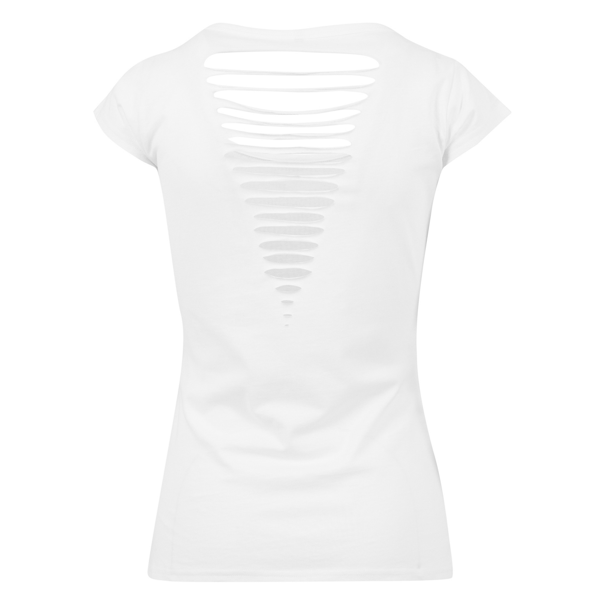 商品説明 ・ 実寸サイズ(身丈/身幅cm): XS(60/41.5)、S(62/44)、M(64/46.5)、L(66/49)、XL(68/51.5)。・ フェミニンな背中魅せTシャツ。・ 背中をV字にカットしたセクシーなデザイン。・ ラウ...