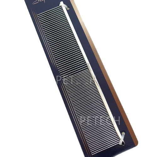 ◆この商品はメール便に対応しております。フィニッシングコームは、ショーグルーマー御用達のプロ向け軽量極細ピンのコームです。パーフェクトな被毛の立ち上がり。的確なシザーリングベース創りに。50％細目/50％粗目。サイズL190×W37×D4m...