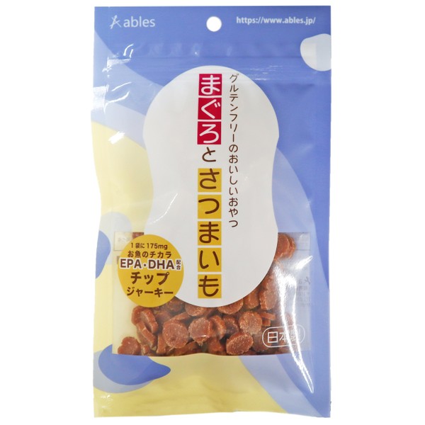 商品の特徴 ◇国泰ジャパン まぐろとさつまいもチップ70g まぐろのお肉と大豆蛋白、おから、さつまいもで仕上げたアレルギーが気になる愛犬のためのジャーキー EPA・DHAを配合した愛犬の身体を考えたおやつになります。 【使用方法】 愛犬用の...