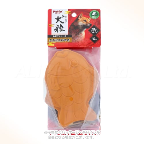 ソフトなかみ心地で笛入りの楽しい和風たい焼きトイ。 商品の特長 中綿入りでソフトなかみ心地のラテックス製犬用おもちゃ。 ピューピューと音が鳴る笛入りでワンちゃんも大喜び。 伝統的な和菓子のたい焼きをモチーフにした可愛らしいデザイン。 小型犬...