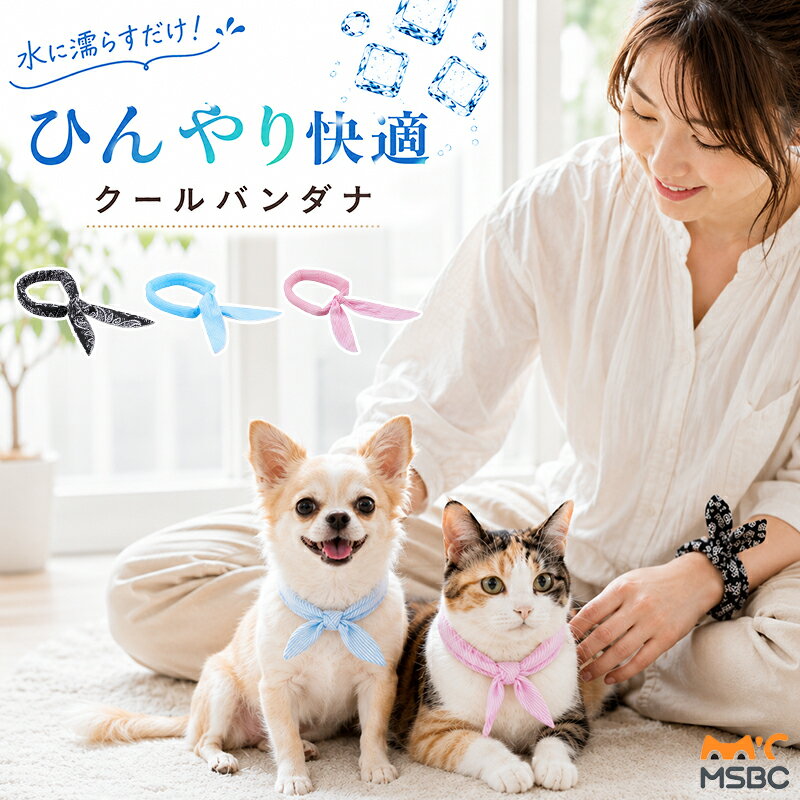 🐾 商品情報 🐾 商品名 クールバンダナ（冷却バンダナ） 水に濡らすだけ / 冷却粒子内蔵 / 綿100% / 選べる3色 / 犬猫兼用 ▼ 商品説明 夏の猛暑、愛犬・愛猫の熱中症が心配ですよね。 このクール...