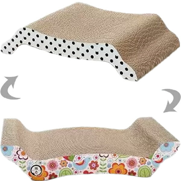 寝てよし、研いでよし!「爪とぎした後、ベッドに使っています」「全然どきません」という嬉しい感想が多く寄せられたバリバリベッド。曲線に身体をぴったりつけ安定した体勢がとれます。つめとぎしやすく、研ぎくずが出にくく、長持ちします。裁断面の美しさ...