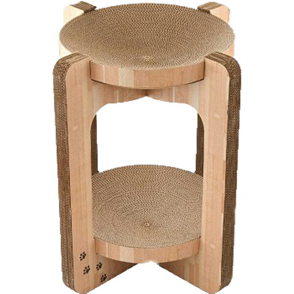 バリバリボウルと同じすり鉢構造のつめとぎベッドを、ダンボールでできた枠組の1階と2階にセットするだけで夢の2段タワーが完成。ひとりで贅沢使いするもよし、猫ちゃん2匹での同時使いも可愛い事間違いなしです。 【 材質・成分・素材など 】 【つめ...