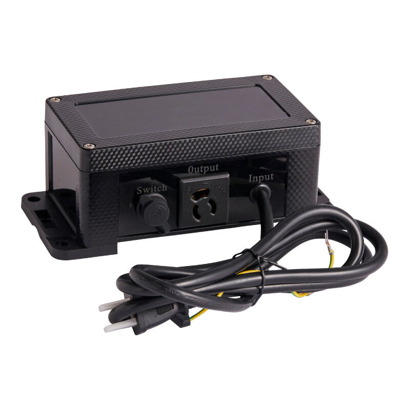 スタンドドライヤーやブロアー等 1500W以内の電気機材がフットスイッチで 入り切りできるようになります。 お客様からブロアーを使用中にいちいち電源を 切るのが面倒くさいというお声が多かったので商品化しました。 商品詳細 [仕様] AC10...