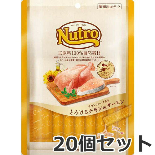 原材料チキン、ツナ、サーモン、ひまわり油、増粘多糖類、調味料（アミノ酸等）保証成分成分：タンパク質8．0％以上脂質0．5％以上粗繊維0．5％以下灰分1．5％以下水分88．0％以下カロリー5.5kcal／1本使用方法本品は成猫用です。1日3本...