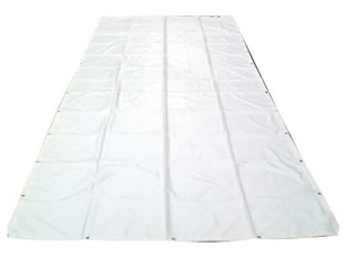 ■サイズ：1.8m×5.1m ■防炎性能試験登録番号：CO080016 ■消防庁防炎規格合格品 ■重量：約3kg ※字入れは別途お見積もりいたします。 大伸物産の塗装用防炎シートは、消防庁防炎規格に合格した確かな防炎シートなので安心してご利...