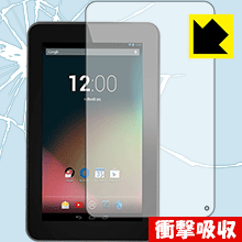 ※対応機種 : BLUEDOT BNT-700K※写真はイメージです。特殊素材がしっかりと衝撃を吸収し、機器へのダメージをやわらげ、液晶画面をキズや衝撃から守ることができる『衝撃吸収保護フィルム』です。 ●衝撃を吸収して機器を保護特殊素材が...