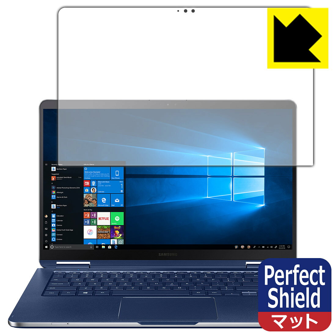 ●対応機種 : Samsung Notebook 9 Pen 13 (2019年モデル)●内容量 : 1枚●「Perfect Shield」は画面の反射を抑え、指のすべりもなめらかな指紋や皮脂汚れがつきにくい『アンチグレアタイプ(非光沢)の...
