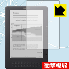 ※対応機種 : amazon Kindle DX※写真はイメージです。特殊素材がしっかりと衝撃を吸収し、機器へのダメージをやわらげ、液晶画面をキズや衝撃から守ることができる『衝撃吸収保護フィルム』です。 ●衝撃を吸収して機器を保護特殊素材が...