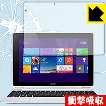 ※対応機種 : acer Aspire Switch 10※写真はイメージです。特殊素材がしっかりと衝撃を吸収し、機器へのダメージをやわらげ、液晶画面をキズや衝撃から守ることができる『衝撃吸収保護フィルム』です。 ●衝撃を吸収して機器を保護...