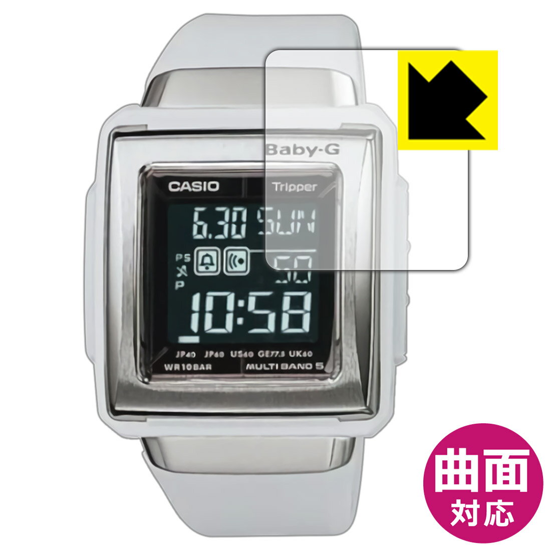 ●対応機種 : CASIO BABY-G BGT-1800Jシリーズ●内容量 : 1枚●素材はTPU(熱可塑性ポリウレタン)を採用。一般的な保護フィルムでは貼りつかなかった曲面に対応し、機器の端までしっかりとカバーします。●素材自体が衝撃を...