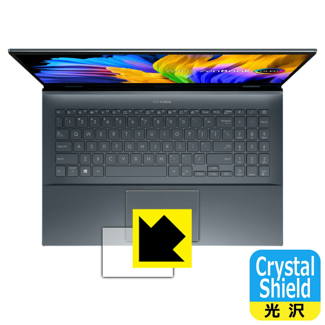 ●対応機種 : ASUS Zenbook Pro 15 OLED (UM535QA)●製品内容 : タッチパッド用1枚●「Crystal Shield」は高い透明度と光沢感で、保護フィルムを貼っていないかのようなクリア感のある『光沢タイプの...