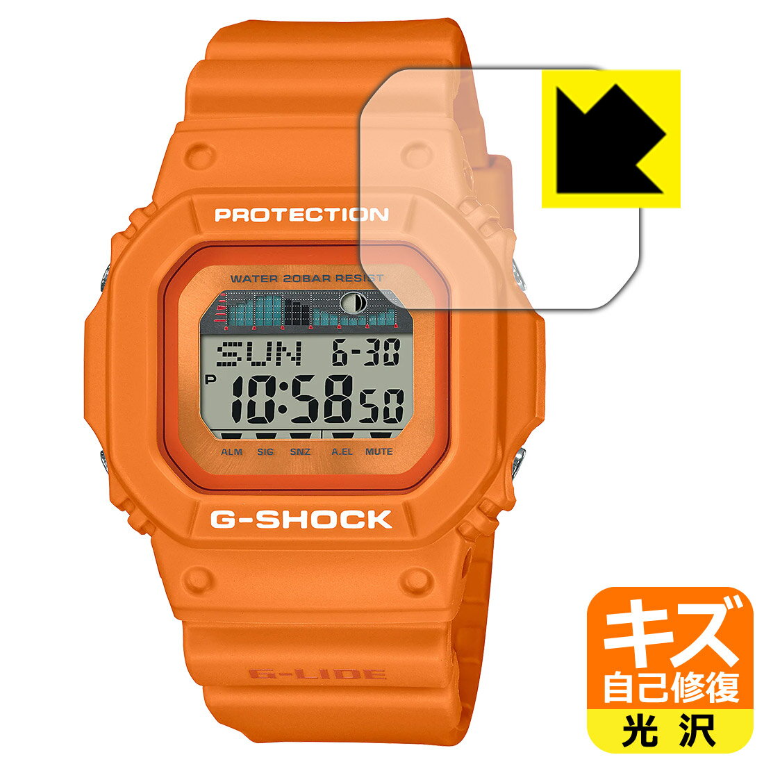 ●対応機種 : CASIO G-SHOCK G-LIDE GLX-5600シリーズ専用の商品です。●製品内容 : 画面用フィルム1枚・クリーニングワイプ1個●特殊なキズ自己修復層が細かなキズを修復！キズがついても時間が経つと自然に直ります。...