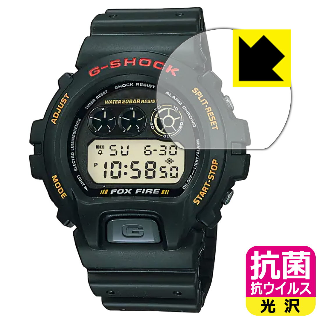 ●対応機種 : CASIO G-SHOCK DW-6900シリーズ専用の商品です。●製品内容 : 画面用フィルム1枚・クリーニングワイプ1個●高い除菌性能が長期間持続！●富士フイルム Hydro Ag＋抗菌フィルム採用。日本国内の自社工場で...