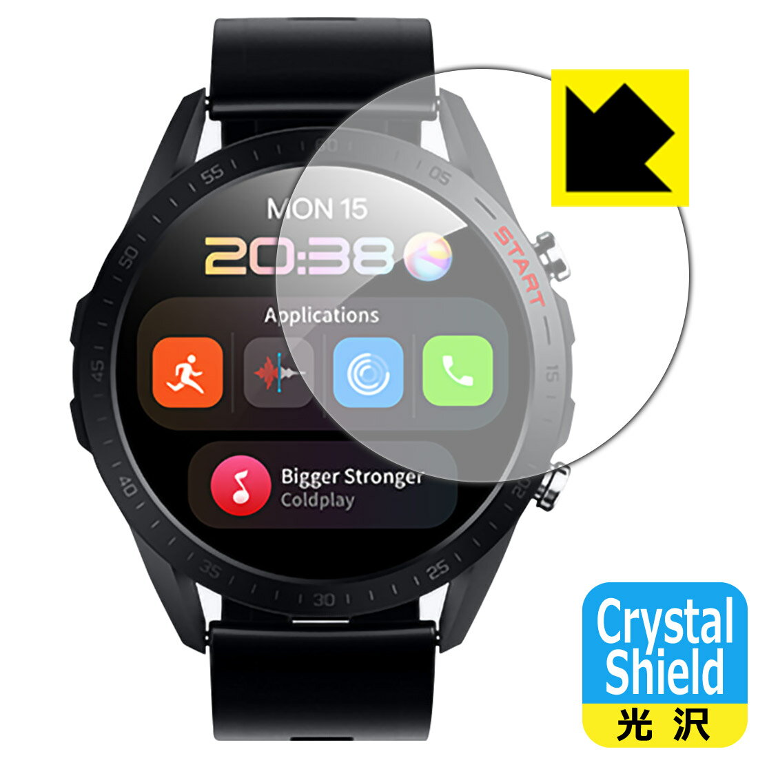 ●対応機種 : Semiro / Enhau スマートウォッチ A50専用の商品です。●製品内容 : 画面用フィルム3枚・クリーニングワイプ1個●「Crystal Shield」は高い透明度と光沢感で、保護フィルムを貼っていないかのようなク...