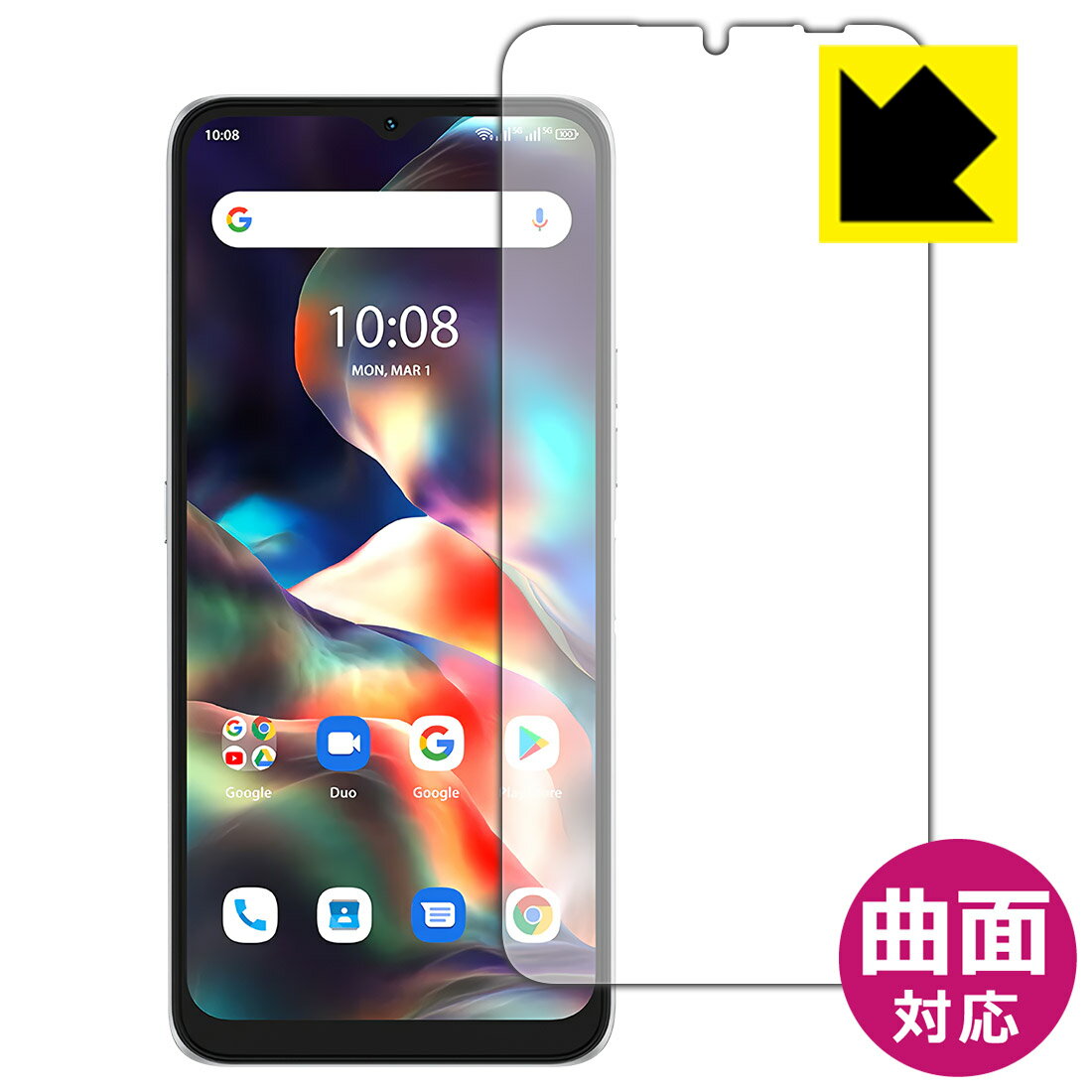 対応機種●対応機種 : UMIDIGI F3 Pro 5G専用の商品です。●製品内容 : 画面用フィルム1枚・クリーニングワイプ1個●素材はTPU(熱可塑性ポリウレタン)を採用。一般的な保護フィルムでは貼りつかなかった曲面に対応し、機器の端...