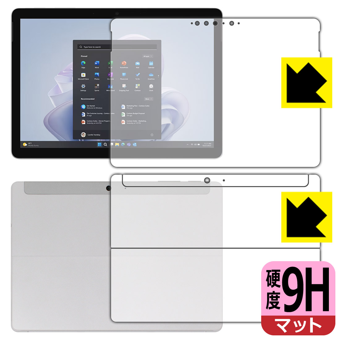 対応機種●対応機種 : Microsoft Surface Go 4 (2023年9月発売モデル)専用の商品です。●製品内容 : 画面用フィルム1枚・背面用フィルム1セット・クリーニングワイプ1個●※機器背面は機器表面の仕上げの都合により、...
