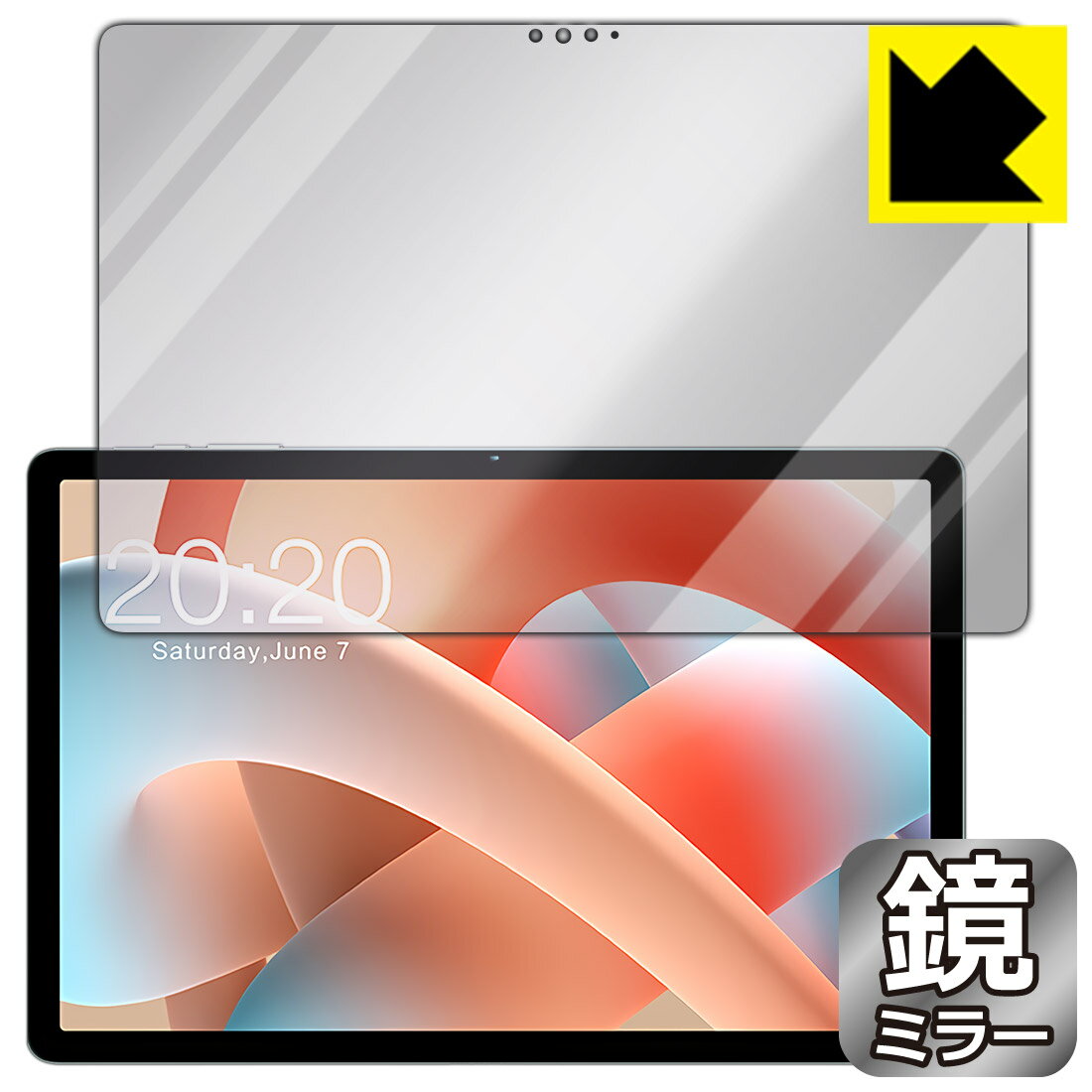 対応機種●対応機種 : Teclast M50S専用の商品です。●製品内容 : 画面用フィルム1枚・クリーニングワイプ1個●画面が消えると鏡になり、さりげなく身だしなみチェック！のぞき見防止にも！『ミラータイプの保護フィルム』●安心の国産素...