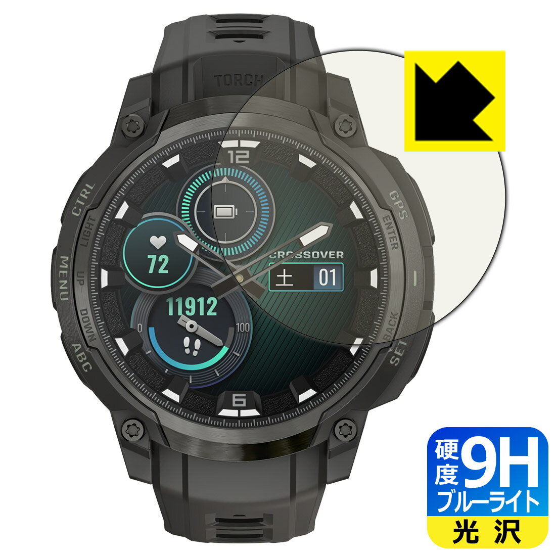 対応機種●対応機種 : GARMIN Instinct Crossover AMOLED / Instinct Crossover AMOLED Tactical専用の商品です。 (ガーミン インスティンクト クロスオーバー アモレッド タ...