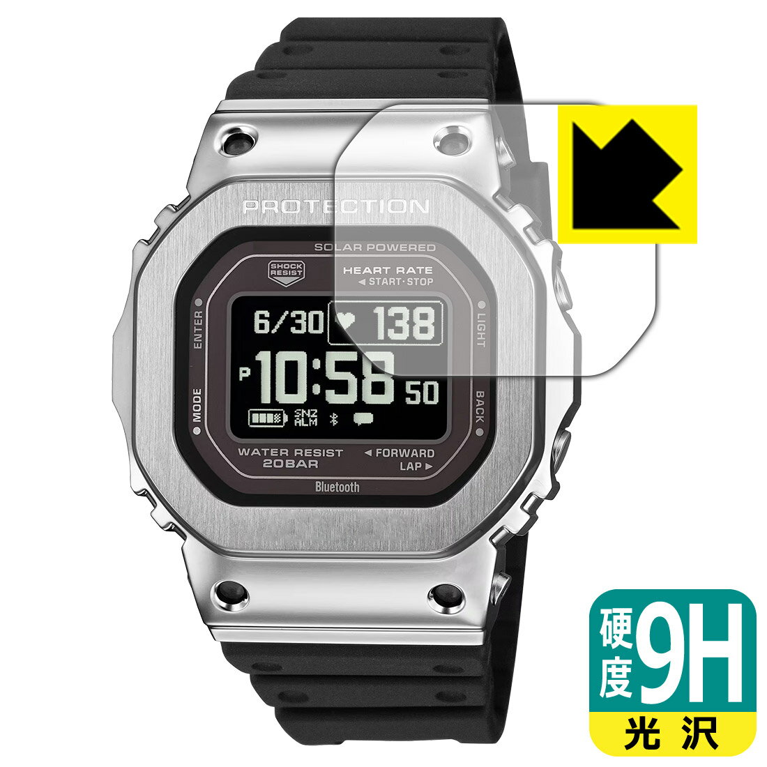 対応機種●対応機種 : CASIO G-SHOCK G-SQUAD GM-H5600 シリーズ 専用の商品です。●製品内容 : 風防用フィルム1枚・クリーニングワイプ1個●柔軟性があり、ガラスフィルムのように衝撃を受けても割れない！スリキズ...