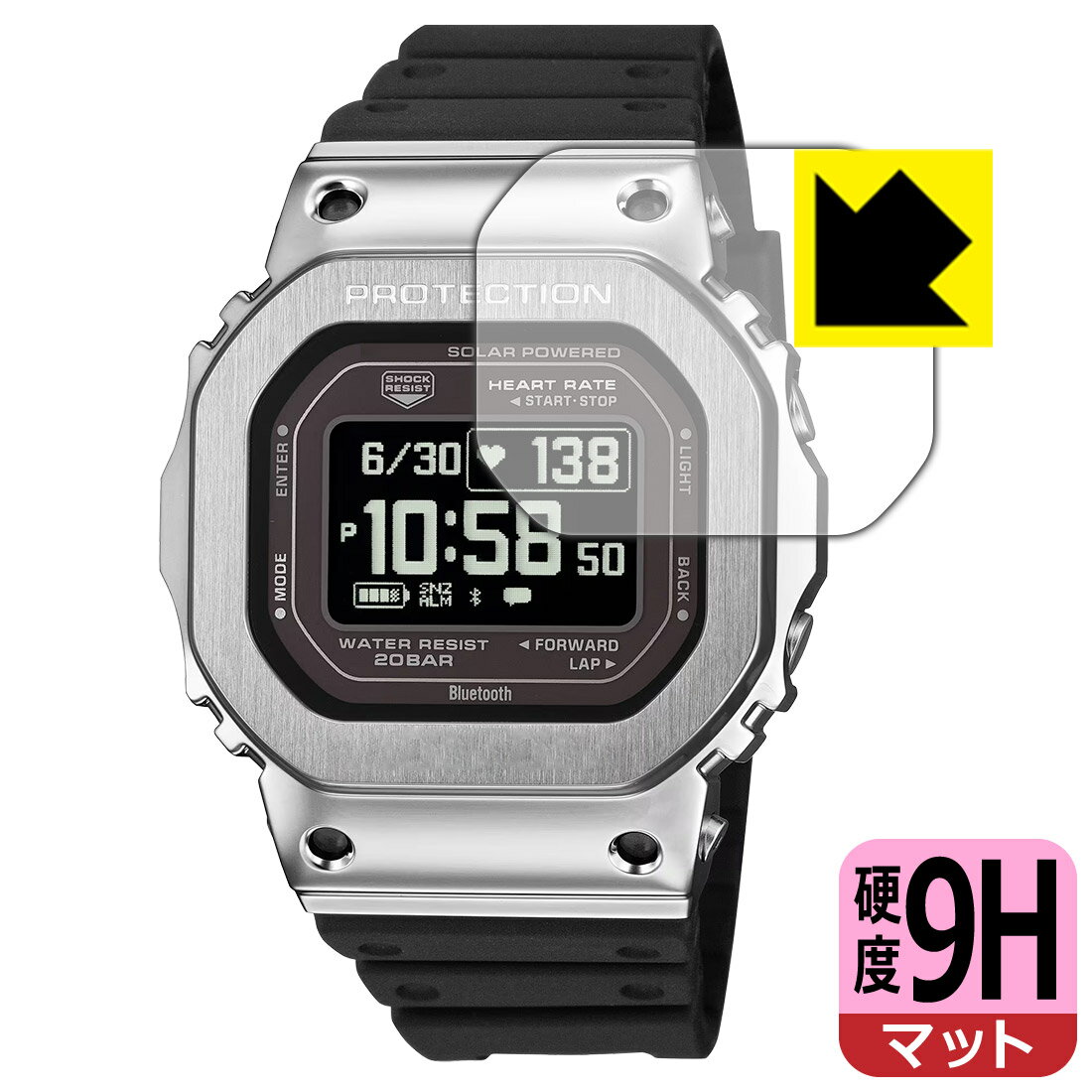 対応機種●対応機種 : CASIO G-SHOCK G-SQUAD GM-H5600 シリーズ 専用の商品です。●製品内容 : 風防用フィルム1枚・クリーニングワイプ1個●柔軟性があり、ガラスフィルムのように衝撃を受けても割れない！スリキズ...