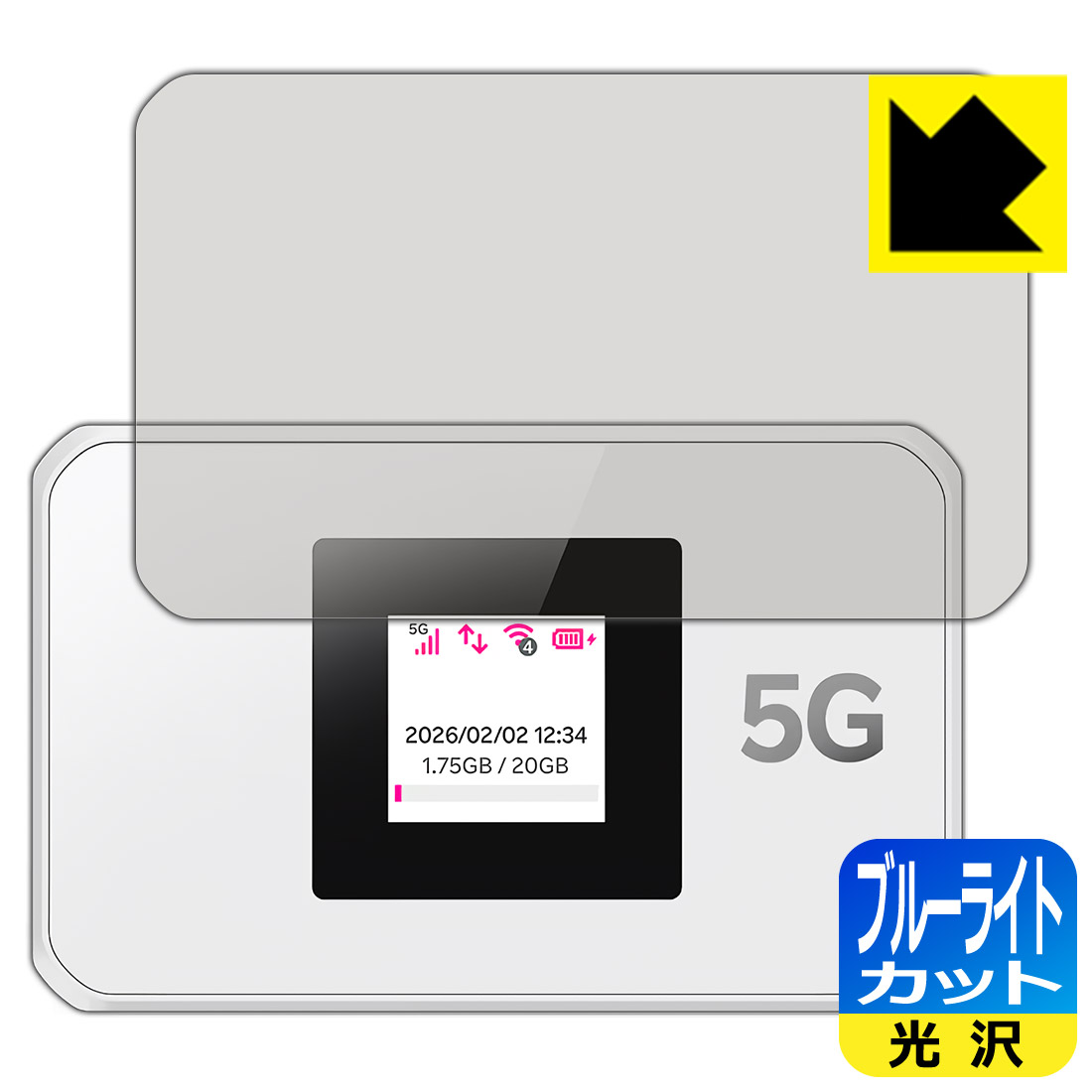 対応機種●対応機種 : 楽天モバイル Rakuten WiFi Pocket 5G 専用の保護フィルムです。モバイルルーター本体ではありません。●製品内容 : 画面用フィルム1枚・クリーニングワイプ1個●目に有害といわれるブルーライトを35...