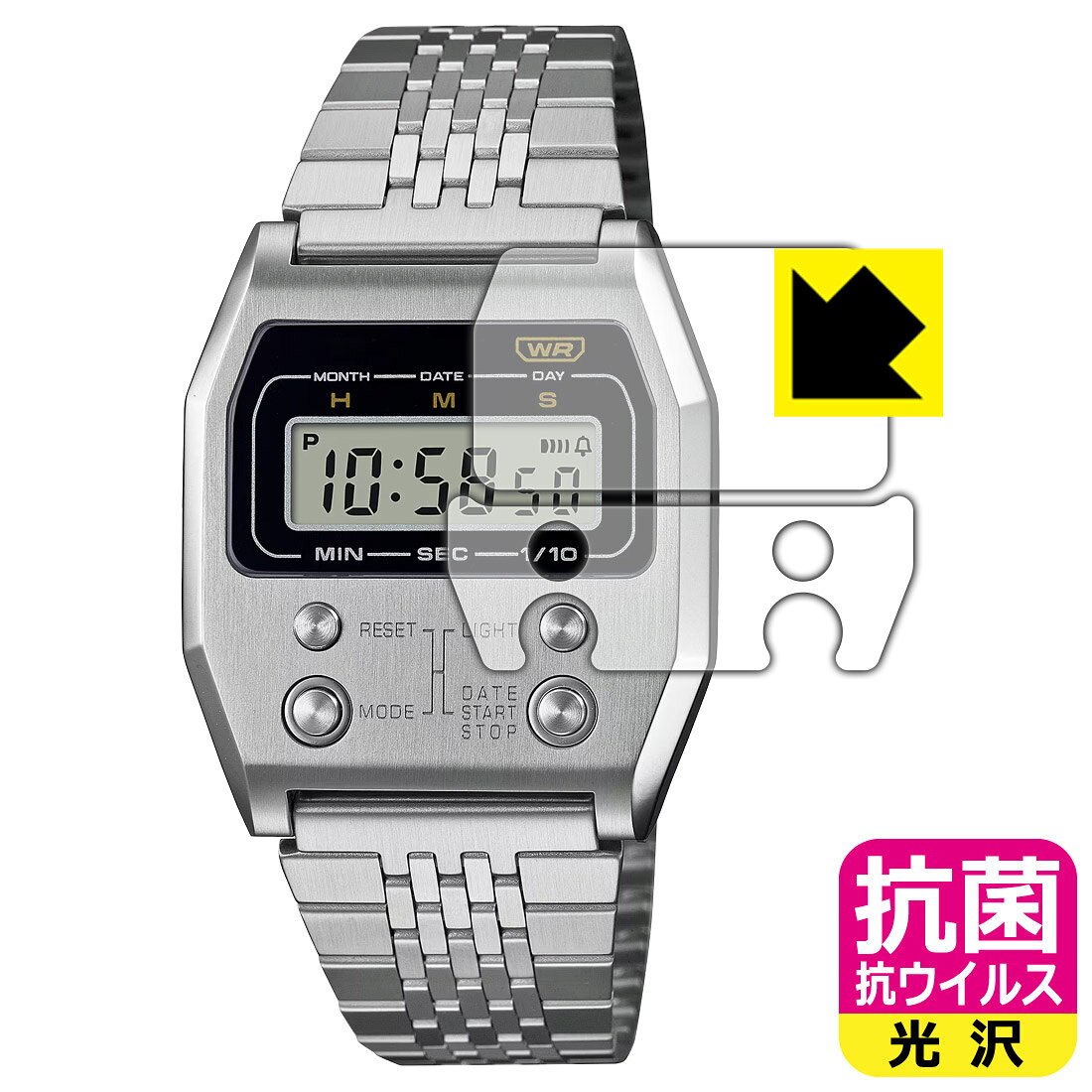 対応機種●対応機種 : カシオ クラシック PREMIUM A1100 シリーズ (A1100D / A1100G / A1100GV / A1100B / A1100GGV) 専用の商品です。●製品内容 : 風防用フィルム1枚・フロントボ...