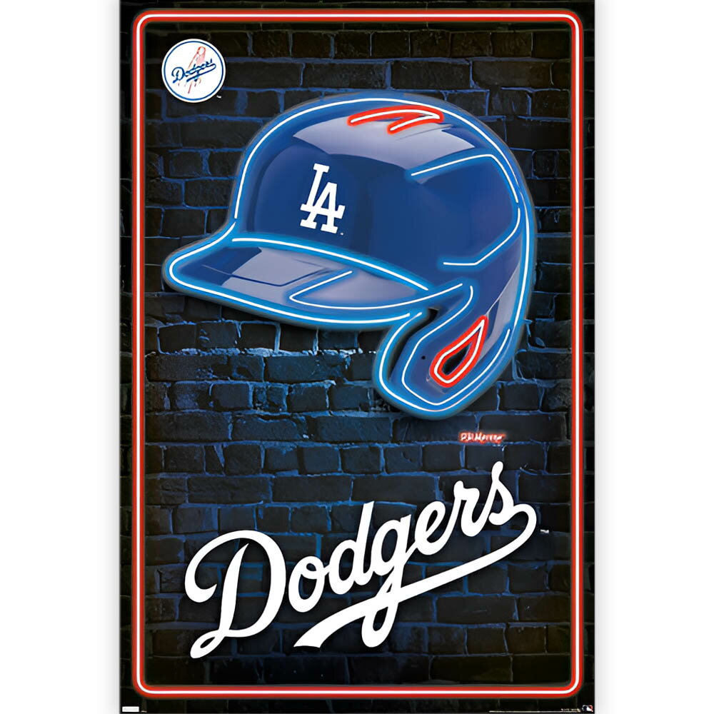 LOS ANGELES DODGERS（MLB）公式ポスター サイズ：約86.3 x 56.8 cm (C) Major League Baseball trademarks and copyrights are used with per...
