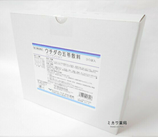 お買い上げいただける個数は5個までです 一般用医薬品 : ウチダの五苓散料 医薬品情報 製品名ウチダの五苓散料 製造販売元（株）ウチダ和漢薬 医薬品分類一般用医薬品 小分類五苓散 一般用医薬品分類 リスク区分第2類医薬品 リスク区分 包装3...