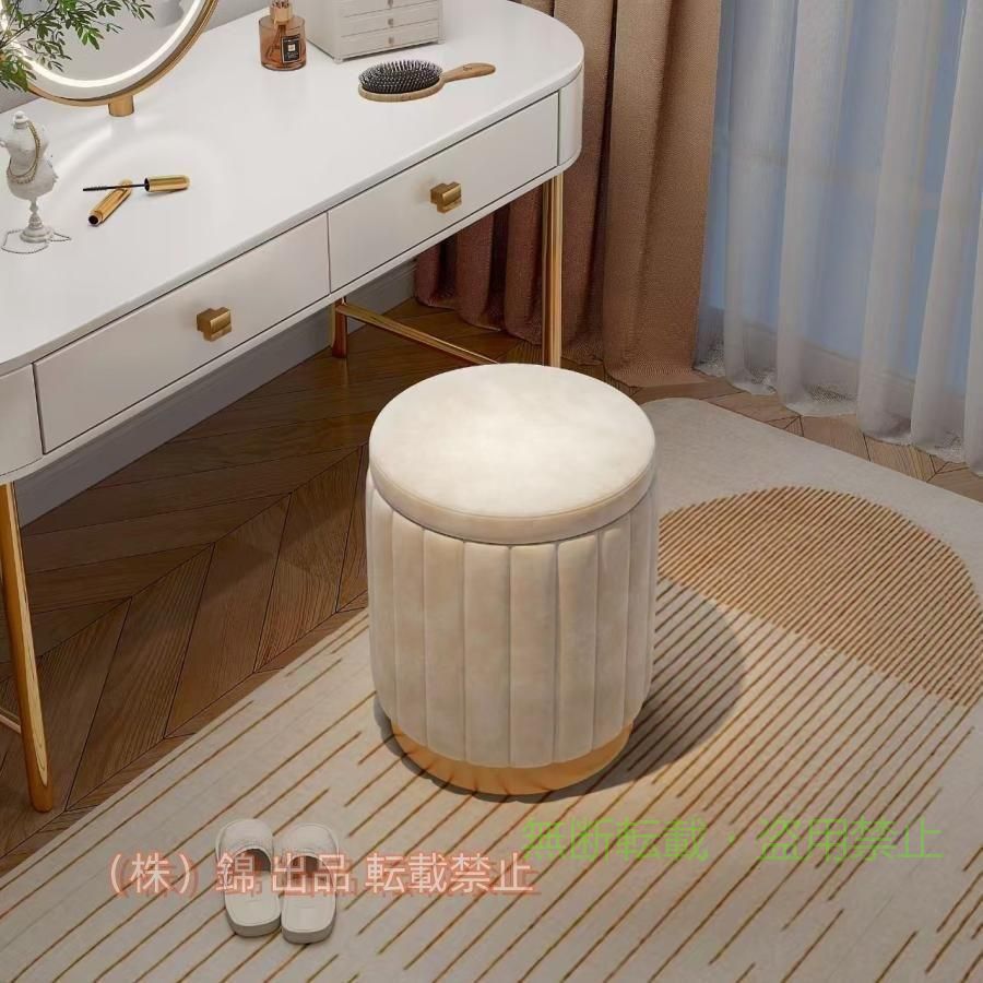 【高品質の素材 】ドレッサーチェア高品質のフランネル生地、上質な綿毛、繊細で滑らかな手触り、無垢材のフレーム、丈夫で耐久性のある生地でできており、ご自宅に最適です。 彼を使うと、家族の温かさと心地よさを感じることができます。 【収納スペース...