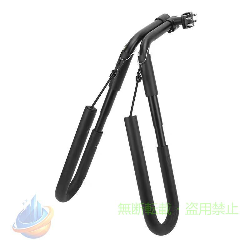巧妙なデザインはあなたのバイクとボードがこするのを防ぎます 25mmから32mmまでシートポストに取り付けることができます。 最大8インチ（20.3cm）のサーフボードにフィットします。 伸縮性のあるロープでボードをラックに固定します。