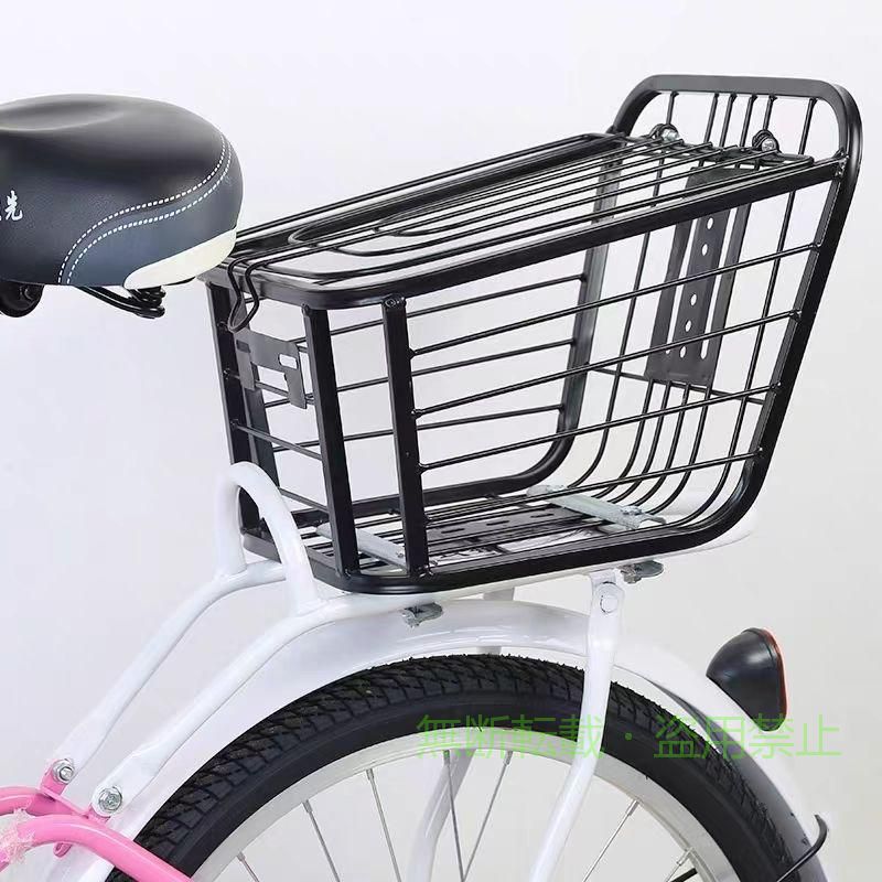 *お買い物のときの大きめの荷物や、クラブ活動（部活）の大きいバッグを入れられる大型サイズ *通勤、通学に最適なデザインが自慢の自転車用バスケット *転車での営業活動や、学生さんの就職活動に便利。たくさんお買い物した後も安心です。 *若者に人...