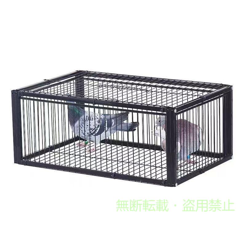 【天窓のデザインと四方の垂直ストリップ入り口】鳩トラップ 鳩の入り口ドアは、侵入のみでき、出られないように設計されています。ハトは簡単にドアに入ることができますが、ドアを通って出ることはできません。これはハトの繁殖に非常に役立ち、ハトの自由...