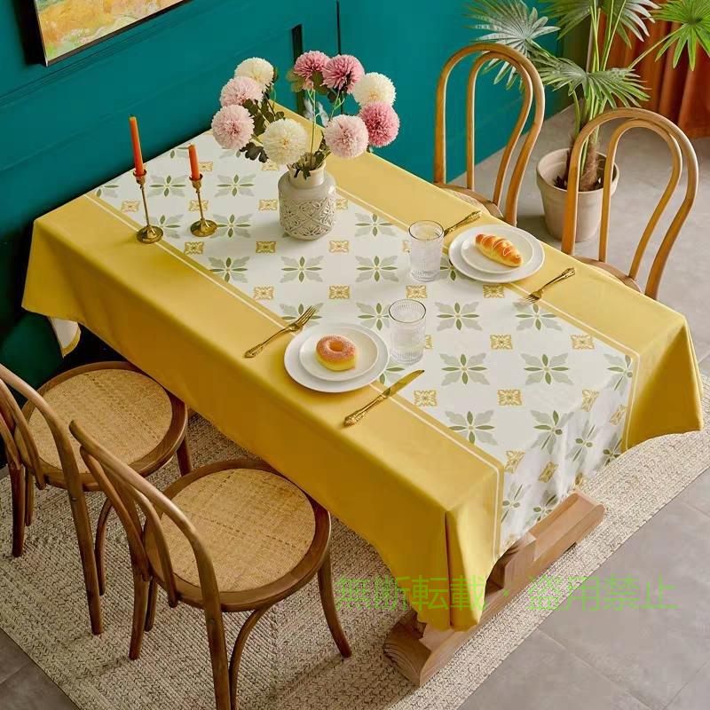 ??【サイズ】：長方形のテーブルクロスのサイズは140x140cm（55x55inch）です。長方形のテーブルに100x90cmフィットします。好きなサイズにカットすることもできます。 ??【カットテーブル可能】：小さなテーブルに合わせて、...
