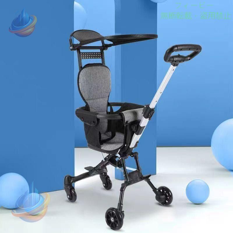 製品名: 折り畳みベビーカー 素材: 炭素鋼 タイヤ素材: PU素材 折りたたみ時サイズ: 49*42cm サイズ: 55*30*86.5cm カラー: ブラツク, ブラウン 重量: 約4.2kg 耐荷重: 約30kg