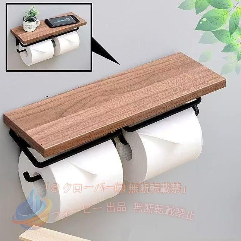 サイズ：約幅32x奥行11x高さ9cm 材質：天然木、スチール 製品重量 ：約880g 耐荷重：約5kg ご注意事項：完成品（取り付け必要） ※要プラスドライバー ※芯の無いエコペーパーなどはご使用いただけません。 ※芯の直径が3cm以上の...