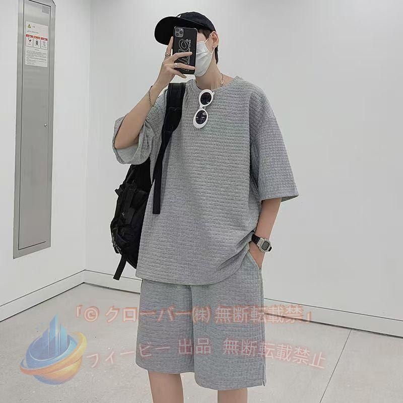 ■商品詳細： カラー：/ホワイト/グレー/ブラック サイズ：/M/L/XL/2XL 素材：ポリエステル ■メールで送料無料！ ★キーワード：冷しい 春夏新作 トップス 丸首 おしゃれ ストリート オーバーサイズ シンプル 20代 30代 4...